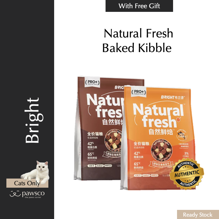 Bright Natural fresh Cat Baked Kibble with Freeze Dried Raw Meat ...