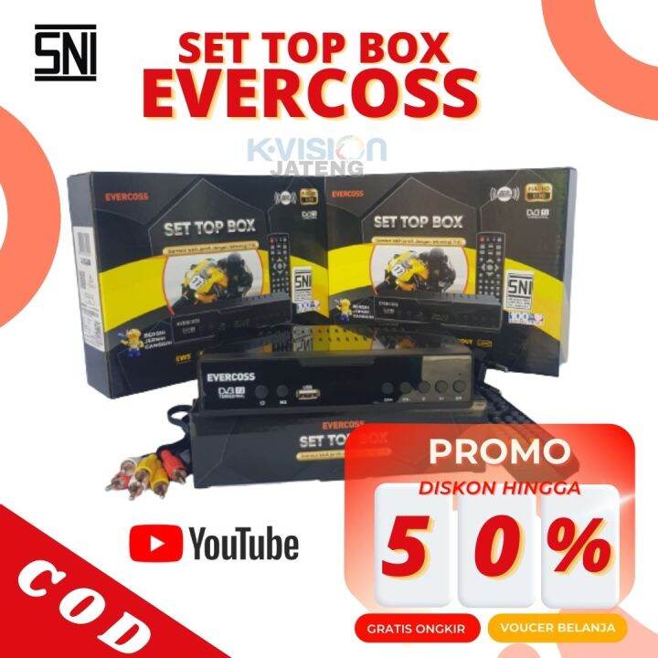 SET TOP BOX EVERCOSS PRIME MAX STB UNTUK SIARAN DIGITAL CHIPSET SUNPLUS ...