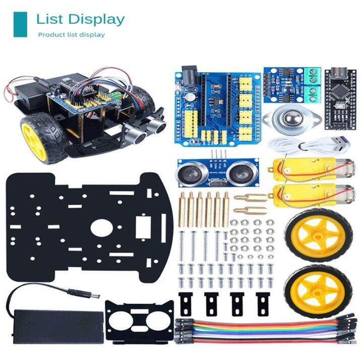 Car Smart Robot DIY Electronic Kit Smart Car Robot Kit Programming ...