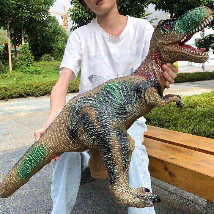 Large imitation soft rubber dinosaur toy voice Tyrannosaurus Rex ...