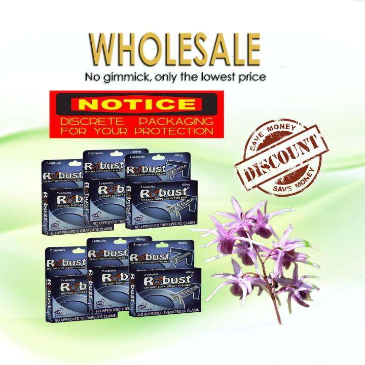 ATC Robust 400mg Extreme Dietary Supplement for Men by 2's (Set of 6 ...