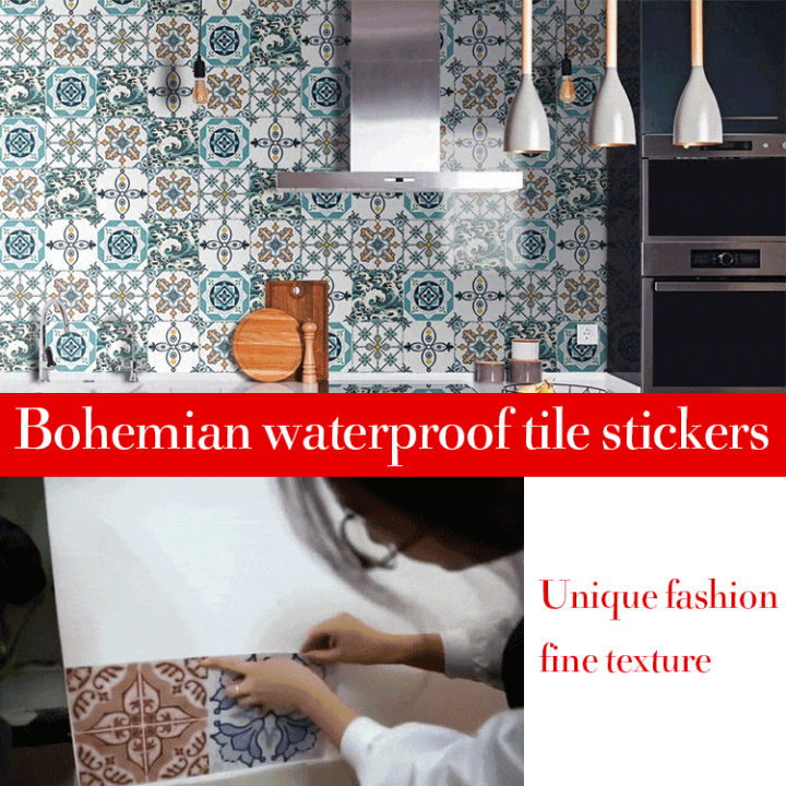 junman123 Bohemian waterproof tile stickers | Lazada.co.th