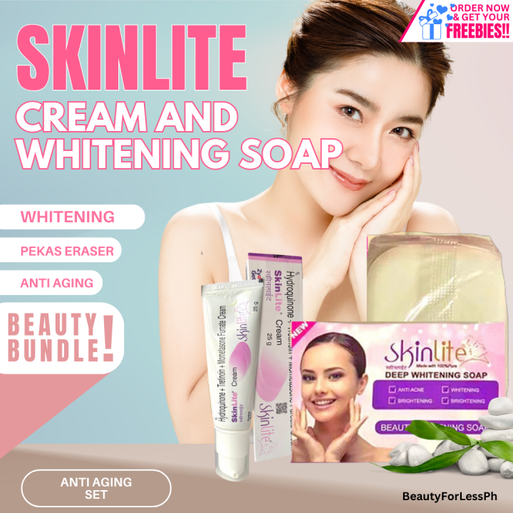 SKIN LITE CREAM ORIGINAL DUO ( cream and soap) pekas eraser melasma ...