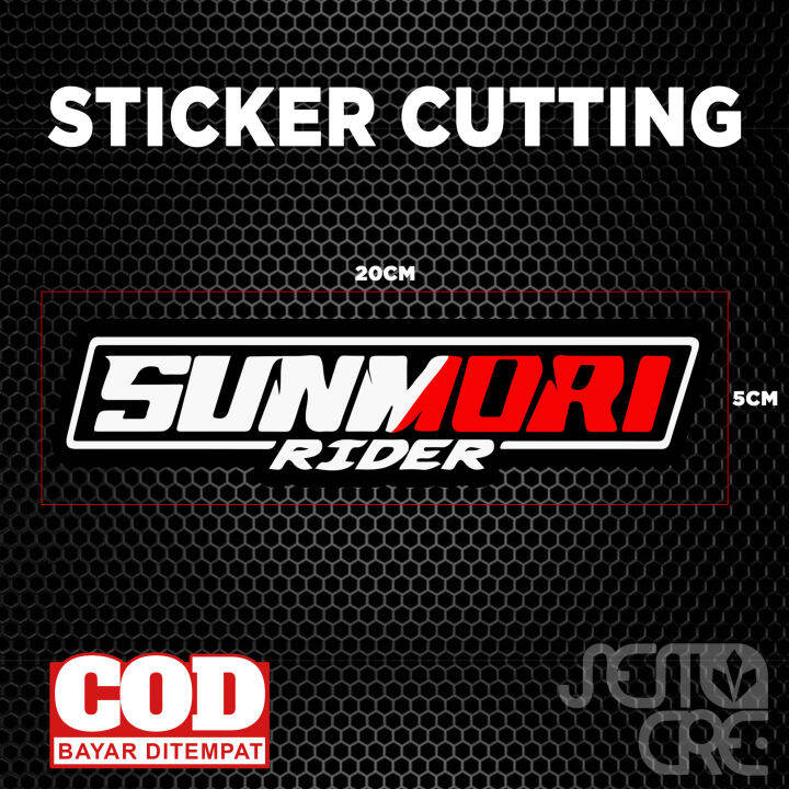 Stiker Print Cut SUNMORI [SCV06] Stiker Printing Laminasi Glossy Sudah ...