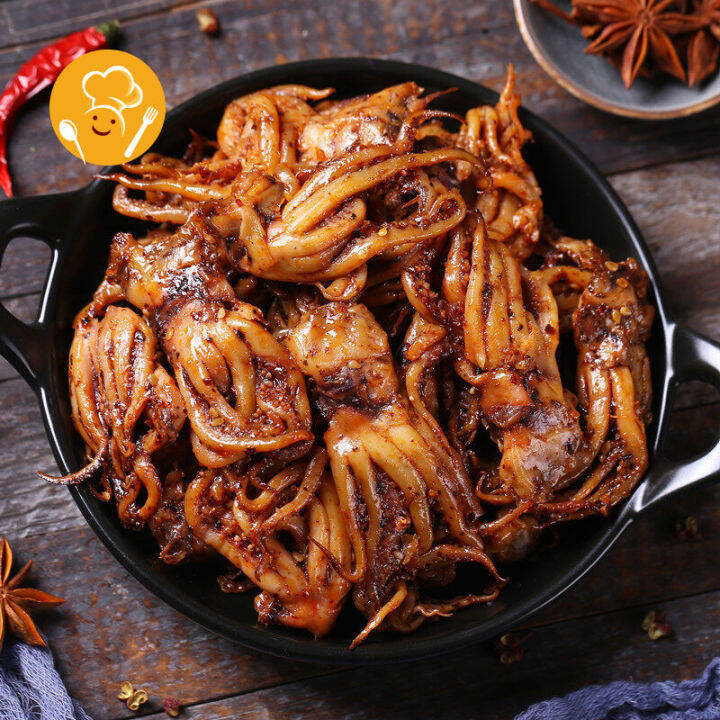 Spicy Squid Whisker 250g Ready-to-eat Seafood Squid Head Squid Shredded ...