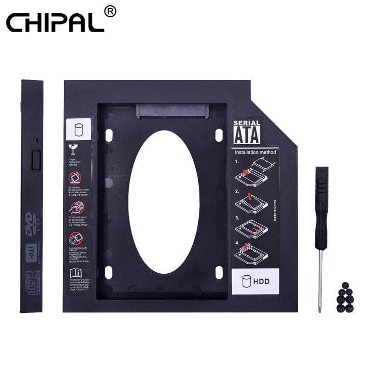 CHIPAL Second 2Nd HDD Caddy 9MM 9.5MM 12.7MM SATA 3.0 For 2.5'' SSD ...