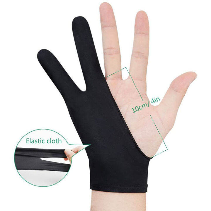 Palm Rejection Glove Two-Finger Glove for Graphics Drawing Tablet Light ...