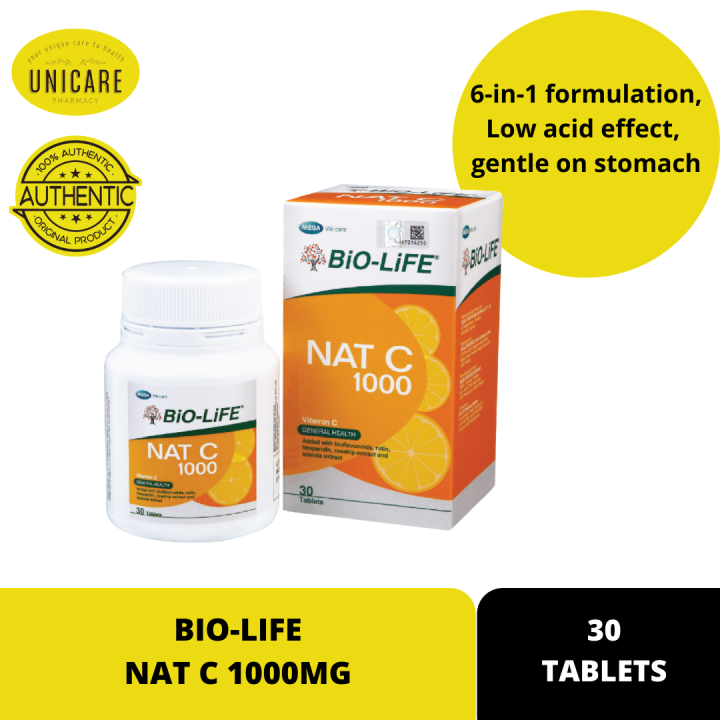 BIO-LIFE NAT C 1000MG 30'S | Lazada