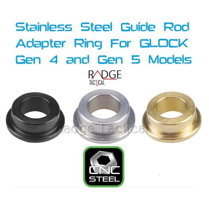 Stainless Steel Guide Rod Adapter Ring For GLOCK Gen 4 and Gen 5 Models ...