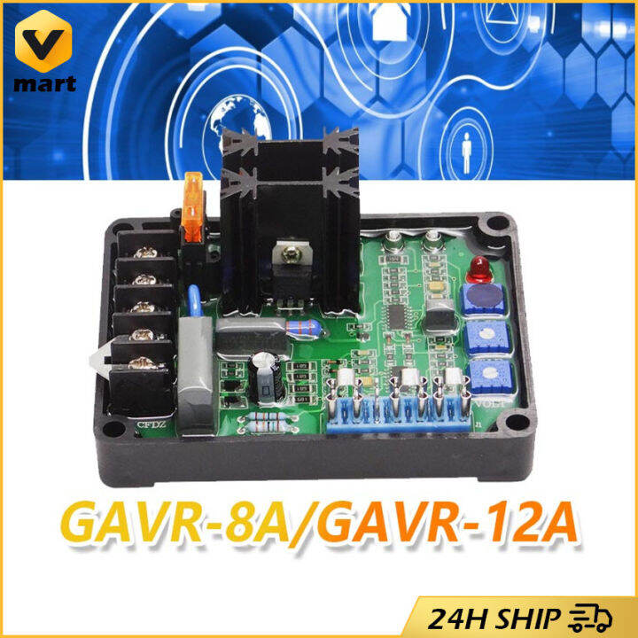 GAVR-8A/12A AVR Brushless Generator Automatic Voltage Regulator Genset Parts GAVR 8A Voltage ...