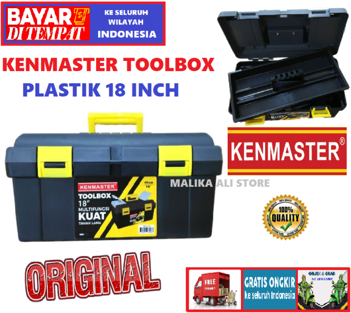 TOOL BOX PLASTIK Ukuran Besar JUMBO - 18 INCH | Lazada Indonesia