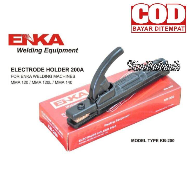 {BISA COD} STANG LAS-TANG LAS ENKA 200A ELECTRODE HOLDER 200A KB-200 PRODUK ORIGINAL | Lazada ...