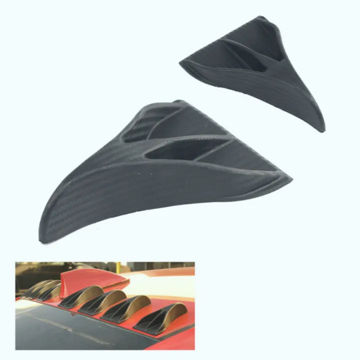Lesylviar Universal Vortex Generators Roof Shark Fins Spoiler Wing Kit ...