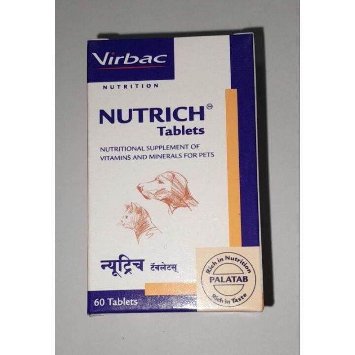 VIRBAC Nutrich Multivitamins 60 tablets | Lazada PH VIRBAC Nutrich Multivitamins 60 tablets | Lazada PH