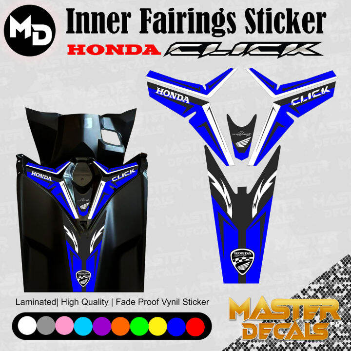 Honda Click inner fairings sticker printed laminated High Quality ...