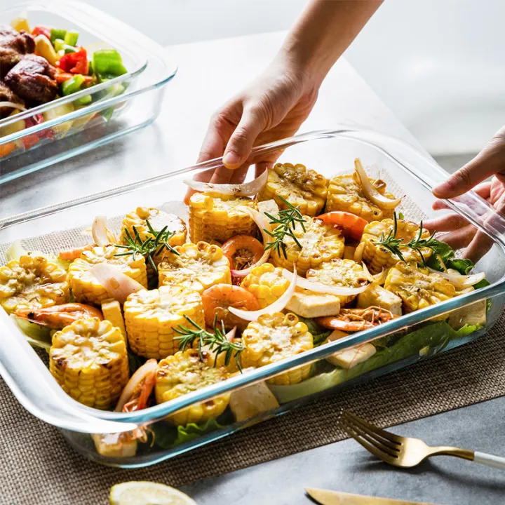 Heat Resistant Borosilicate Glass Rectangular Baking Dish Oven Dish ...