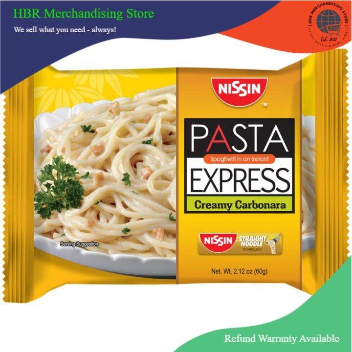 Nissin Pasta Express Creamy Carbonara 60G | Lazada PH