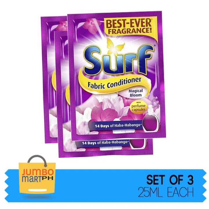 SURF FABRIC CONDITIONER MAGICAL BLOOM 25ML / SET OF 3 | Lazada PH