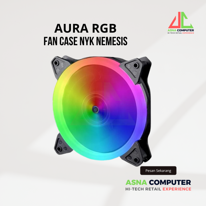Kipas Casing Gaming RGB LED 12cm Fan Case Komputer Pendingin CPU Game ...