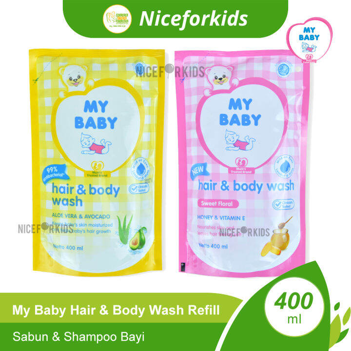 My Baby Hair & Body Wash Refill 400ml / Sabun Mandi 2in1 Refill 400ml ...