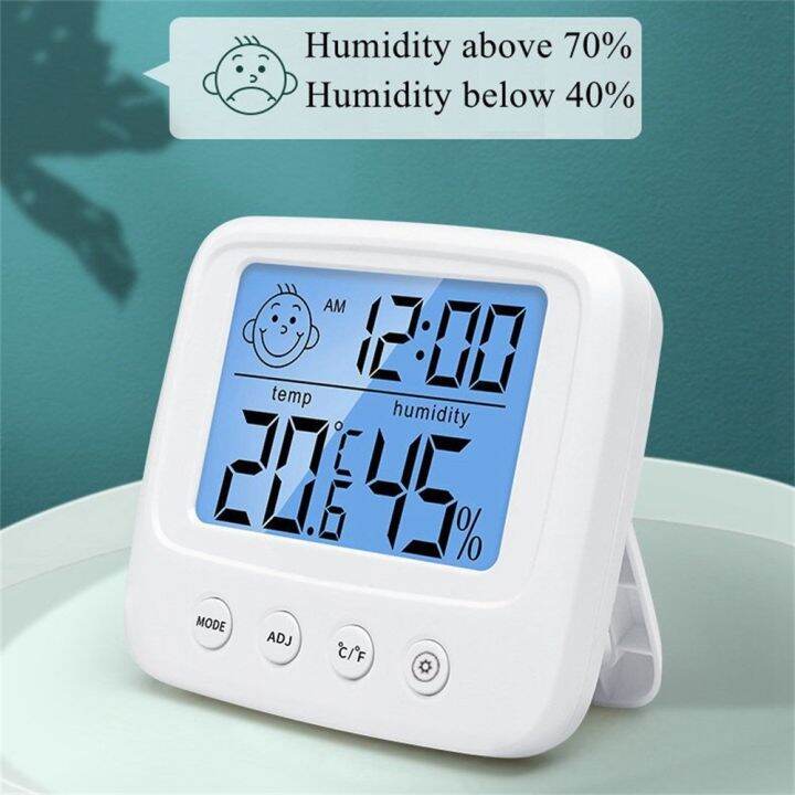 【FAF】Simple Household Electronic Thermometer Hygrometer Clock | Lazada PH