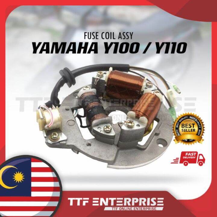 YAMAHA Y100 / Y110 FUSE COIL ASSY MAGNET COIL FIELD COIL ASSY | Lazada