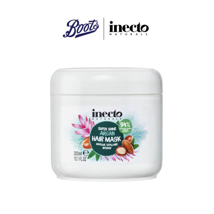 Inecto อินเนคโต เนเชอรัลส์ ซุปเปอร์ ชายน์ อาร์แกน แฮร์ มาส์ก 300 มล. ...