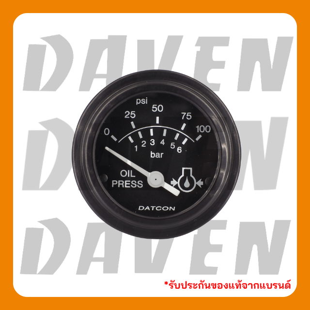 DATCON - OIL PRESSURE GAUGE 100PSI (เกจ์วัดแรงดันน้ำมันเครื่อง ...