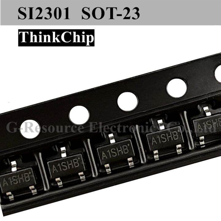 (100 pcs) SI2301 SOT-23 2301 SMD Field Effect Transistor P-Channel MOS ...