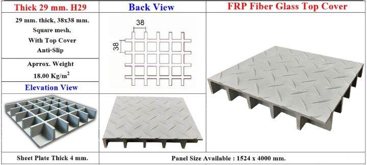 FRP FibreGlass Checkered Plate Manhole Top Cover ฝาแมนโฮลปิดบ่อครอบท่อ ...