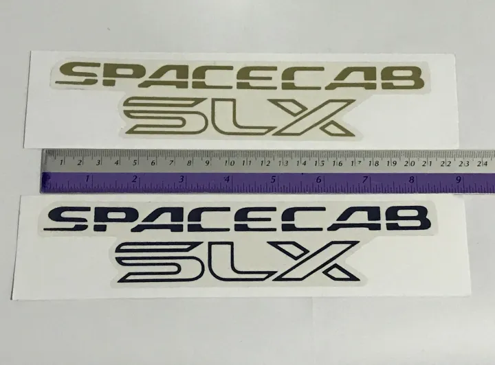 สติ๊กเกอร์ดั้งเดิม SPACECAB SLX จำนวน 1 ชิ้น ขนาดเทียบเท่าชิ้น ติดฝา ...