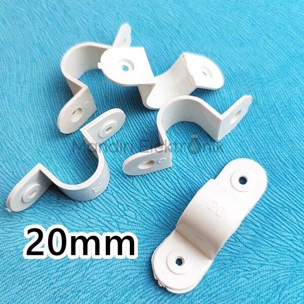 Klem Pipa 20mm - Klem Pipa Conduit PVC Polos 20mm - Clamp Pipa 20mm ...