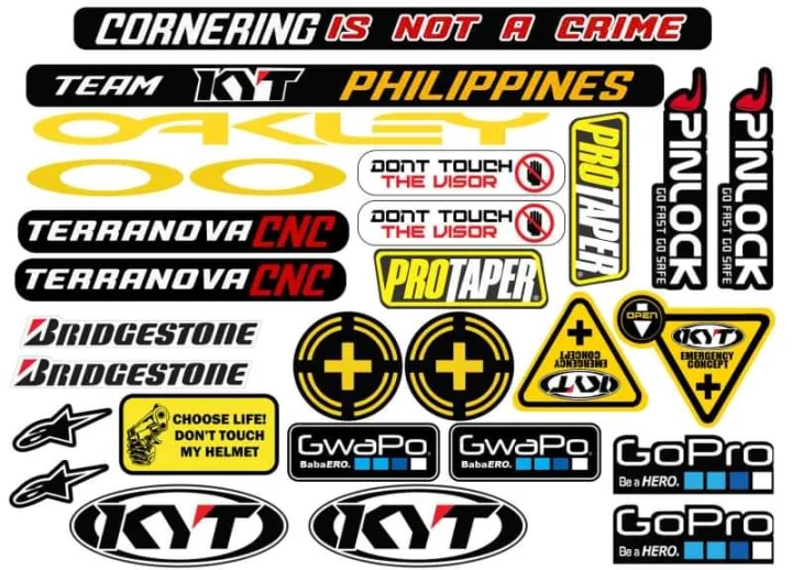 HELMET KYT VINYL STICKER | Lazada PH