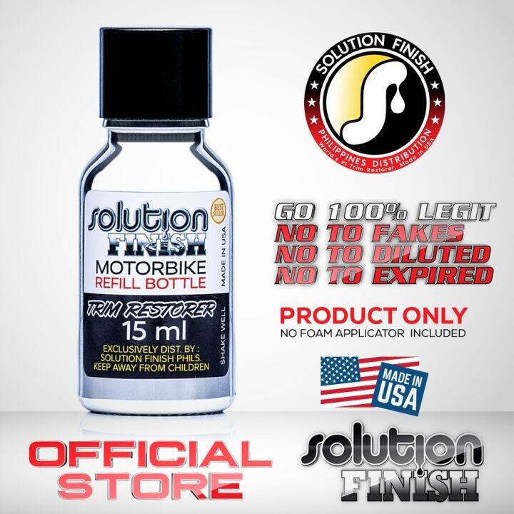 Solution Finish BLACK Trim Restorer 15ml MADE IN USA | Lazada PH