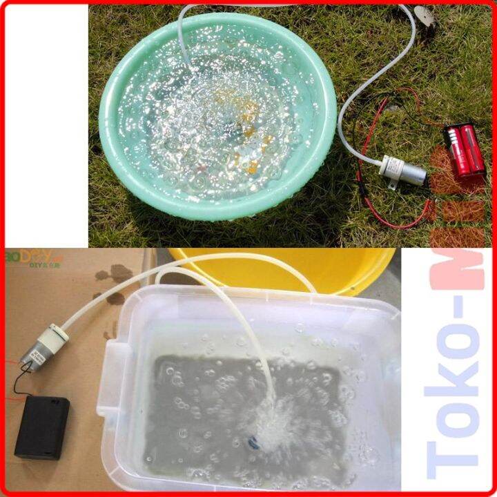 Pompa Udara Angin Mini Micro Aerator Air Pump Aquarium Akuarium 3V-6V ...