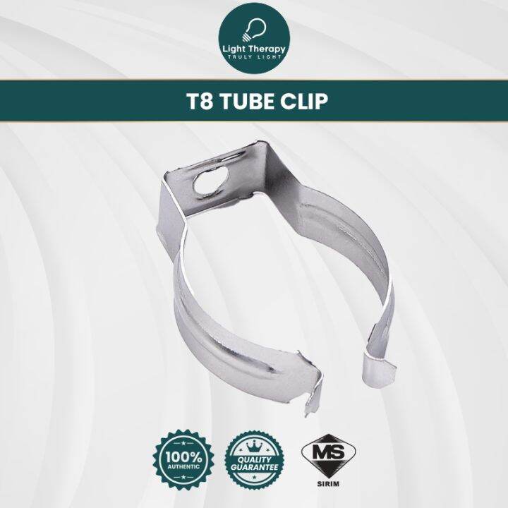 T8 Tube Clip U Ring Pipe Holder Tube Holder U Clip Led Tube Light Lampu ...