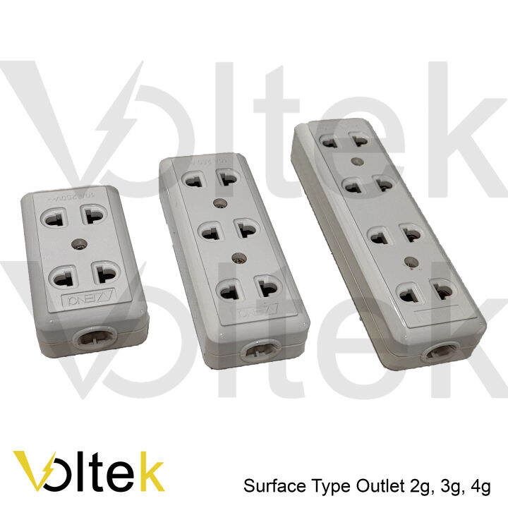 Azena Surface Type Universal Outlet double triple quadruple convenience ...