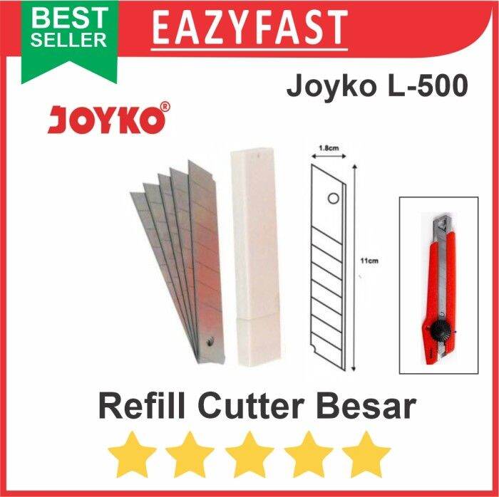 Refill Isi Mata Cutter Joyko Besar L-500 L-150 Cuter Kater L500 L150 ...