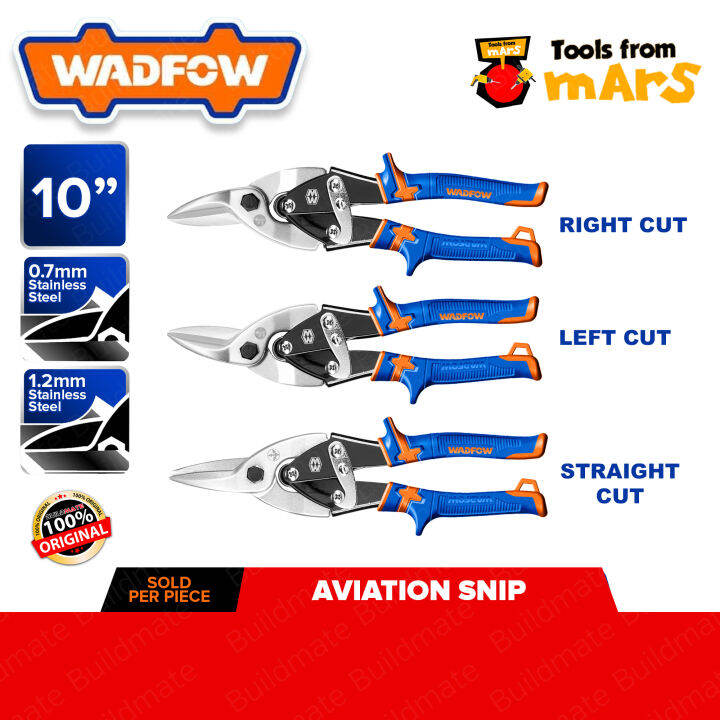 WADFOW Aviation Snip 10" Inch Left | Right | Straight Cut Snips [SOLD PER PIECE] Cr-V Metal ...