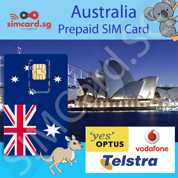 Australia Prepaid SIM Card (Telstra / LycaMobile, Optus and Vodafone) by SIMCARD.SG | Lazada ...