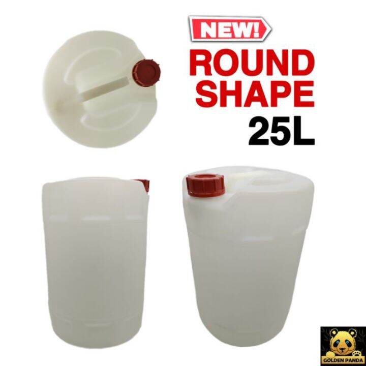 [NEW] 25L HDPE Round Drum Bottle/ Tong Air/ Bekas Air | Lazada