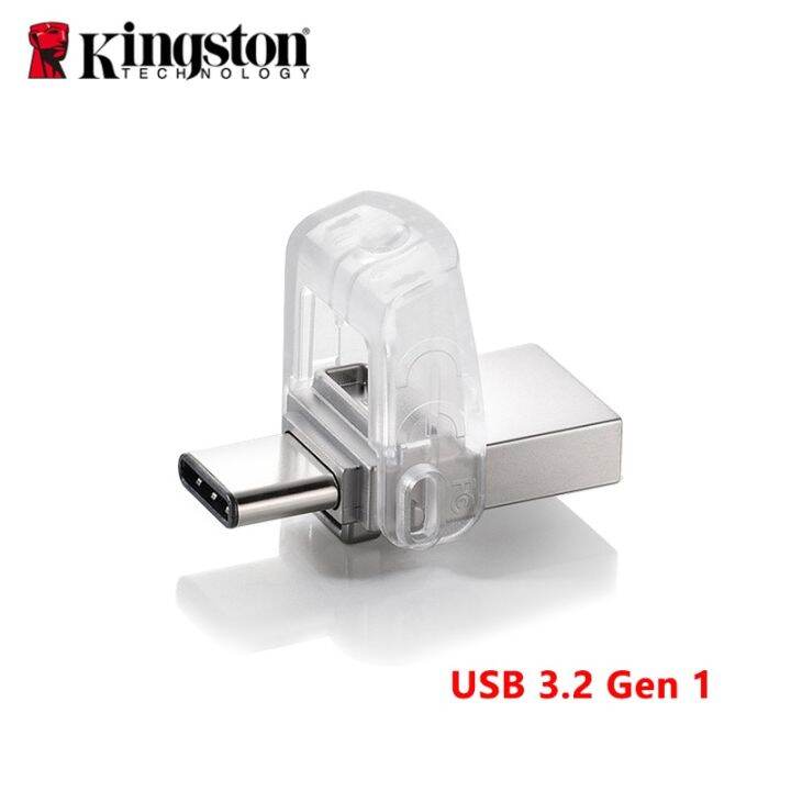 Kingston USB 3.2 Flash Drive 64GB 128GB DataTraveler MicroDuo 3C Type-C Type-A Dual Interface ...