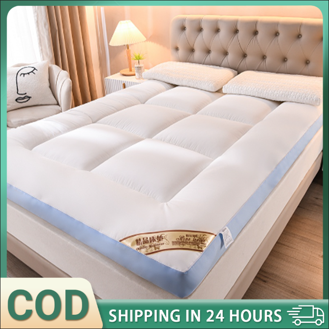 Tatami Mattress Topper Single/Queen/King Thicker Soft Foldable support ...
