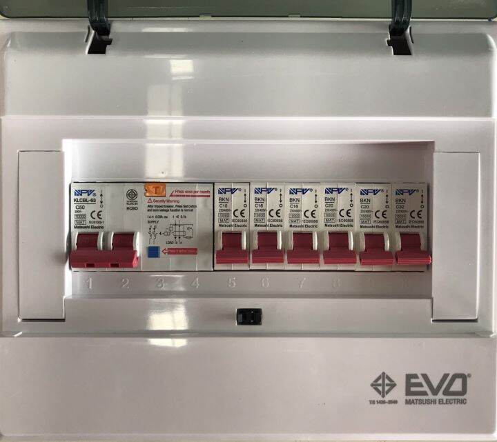 ตู้คอนซูมเมอร์ ตู้ควบคุมไฟ ตู้กันดูด NPV 6 ช่อง พร้อมเมน กันดูด RCBO 32A, 50A หรือ 63A และ ...