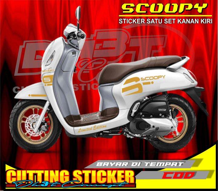 CUTTING STICKER HONDA SCOOPY LIMITED EDITION 2021 PRESTIGE ALL SCOOPY ...