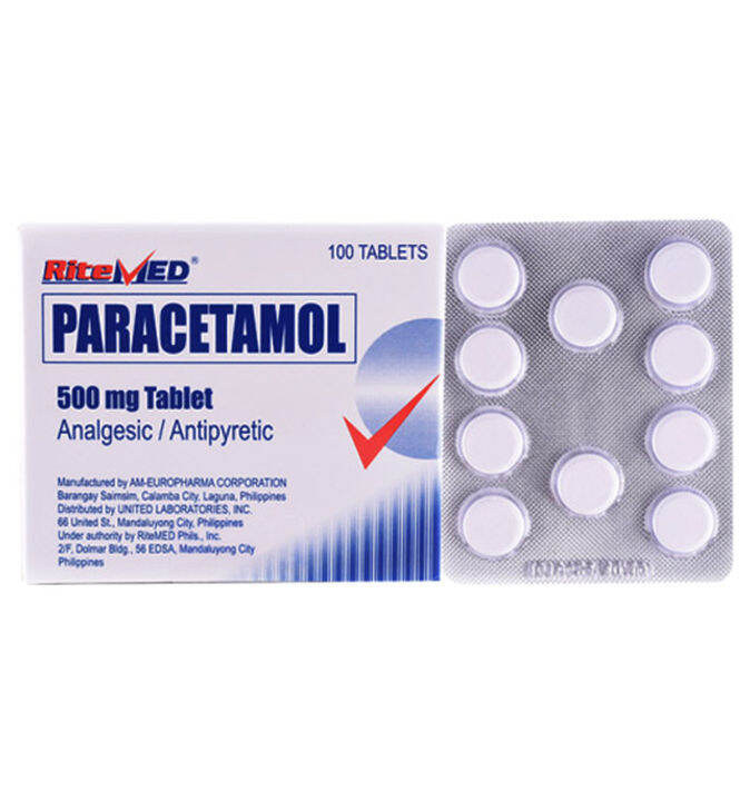 Ritemed Paracetamol 500mg - 20 TABLETS | Lazada PH