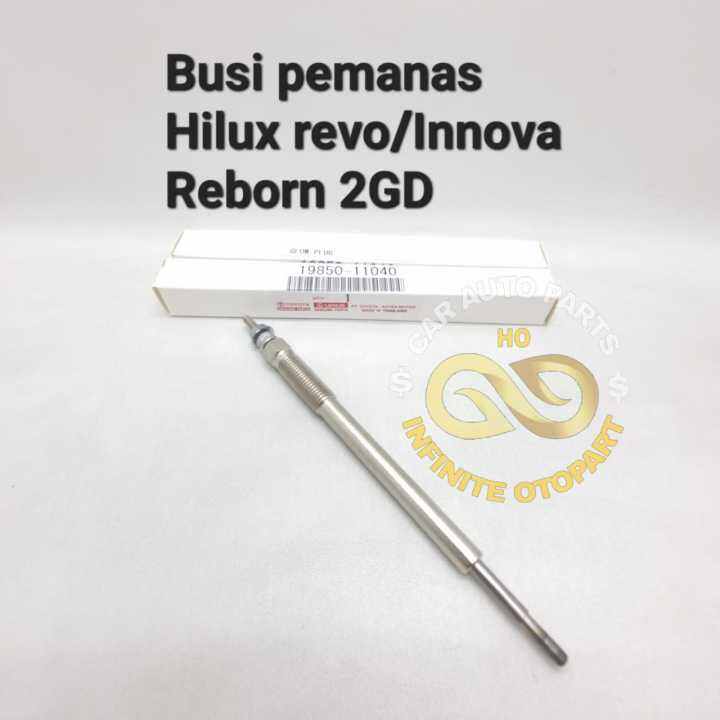BUSI PEMANAS GLOW PLUG TOYOTA HILUX REVO 2GD INNOVA REBORN 19850-11040 ...
