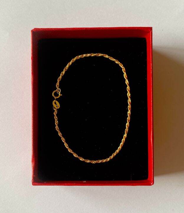 Pawnable 18K Saudi Gold Rope Bracelet | Lazada PH