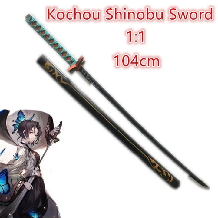 1:1 Demon Slayer Sword Weapon Cosplay Kimetsu No Yaiba Kochou Shinobu ...