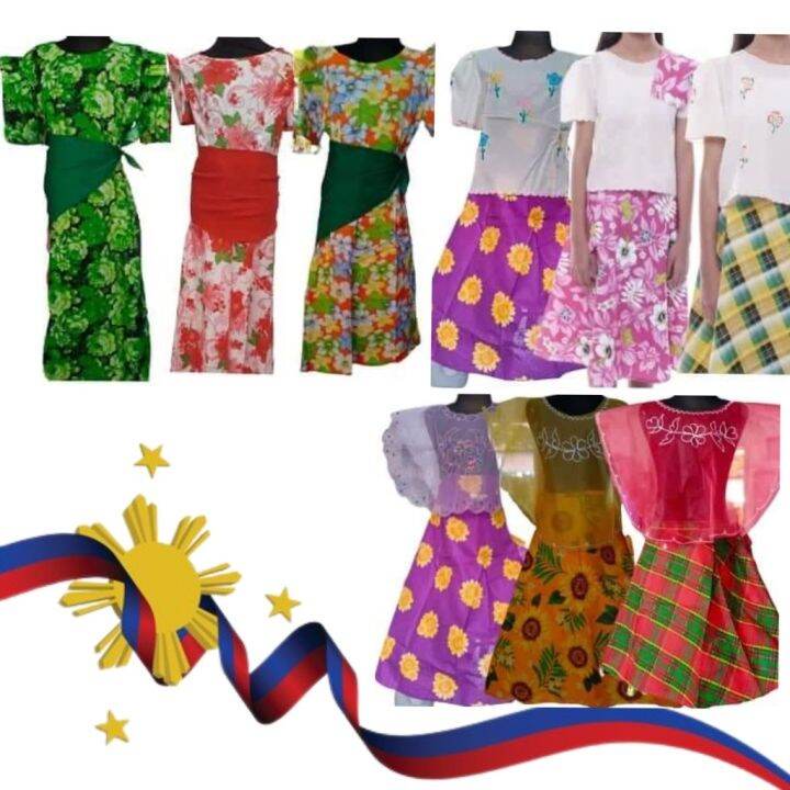 NZ X'S FILIPINIANA COSTUME/BAROT SAYA/BALINTAWAK/PATADYONG/SHOULDER PAD ...